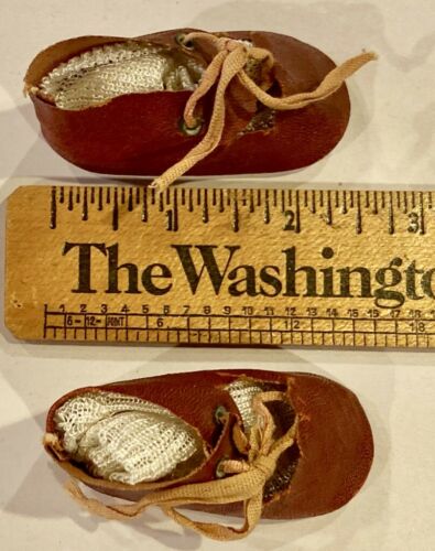 Vintage Doll Shoes Great For Antique French And German Bisque Or Early