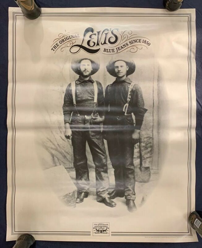 Vintage Levi Strauss Poster, 1983, The Original Levi Blue Jeans Since 1850 -- Antique Price ...