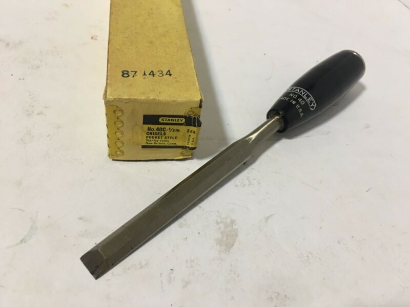 Stanley No.40 Made In USA Composite Everlasting Chisel 1/2 In W/box ...