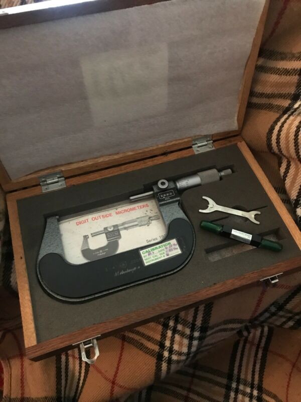 Vintage Mitutoyo 3-4 inch Digit Outside Micrometers machinist tool ...