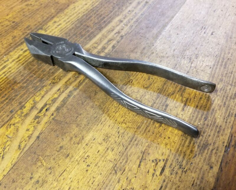 ANTIQUE Tools â€¢ CRAFTSMAN Linemans PLIERS Mechanics Machinist RARE ...