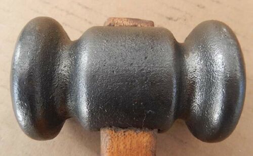 Vintage BLACKSMITH''S Hammer Double 2 3/16" Concave Faces Rounding ...