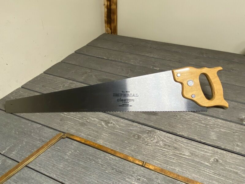 Vintage Disston No. 600 Imperial Hand Saw 7 Pt Cross Cut NOS Never Used ...