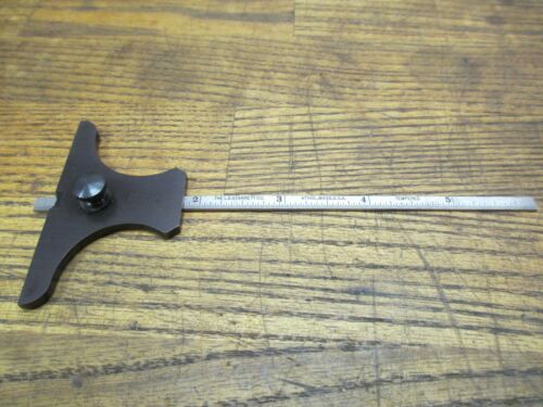 L.S. Starrett No.237 Rule 6" Depth Gage Machinist Tool -- Antique Price ...