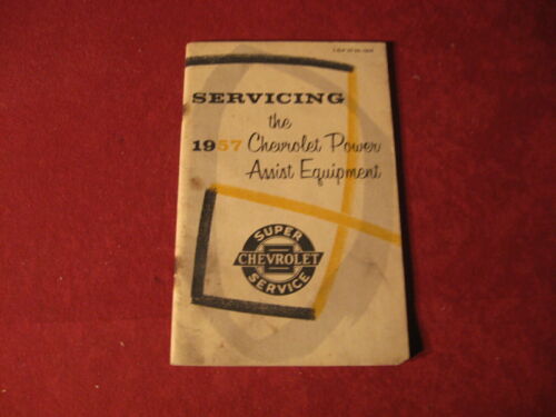 1957 Chevy Power accessory service manual Sales Brochure Booklet ...
