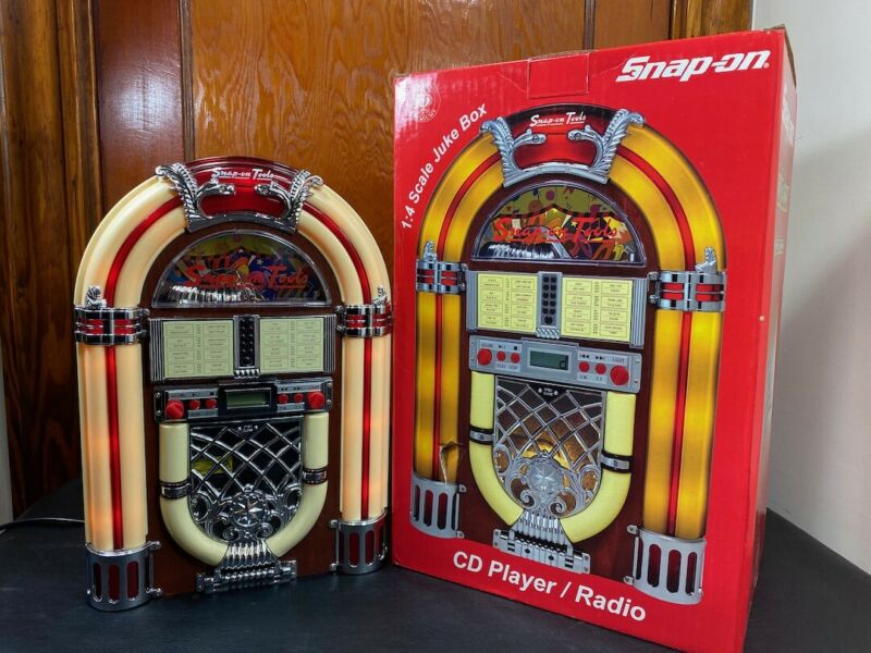 VINTAGE SNAP-ON REPLICA JUKEBOX Radio CD Player, Sold AS IS Juke Box NO ...