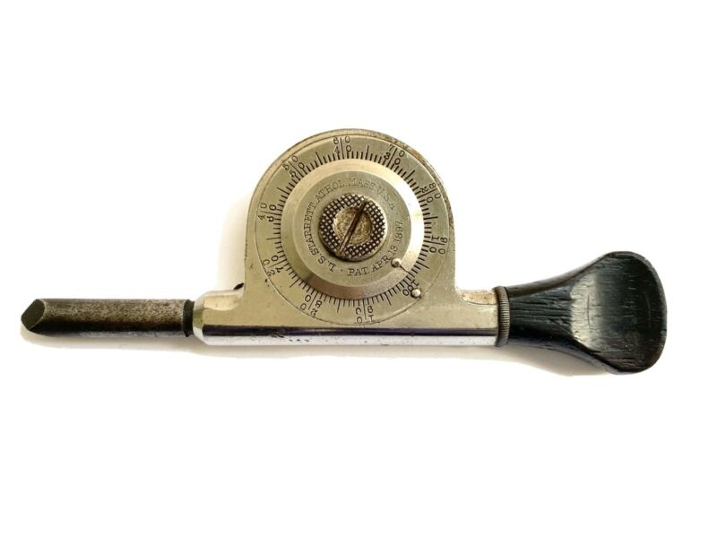 Antique 1897 Starrett Speed Indicator Tool Machinist Clockmaker ...