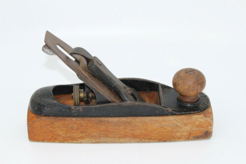 Antique Stanley Bailey #24 Wood Block Plane 9" Woodworking hand Tool ...