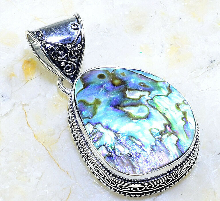 ABALONE SHELL ANTIQUE DESIGN PENDANT 2"; X4665 -- Antique Price Guide ...