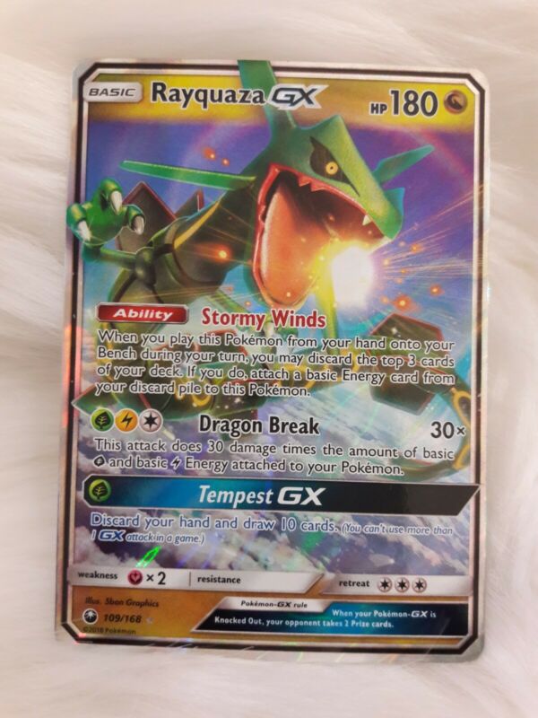 Rayquaza GX Pokemon trading card holo -- Antique Price Guide Details Page