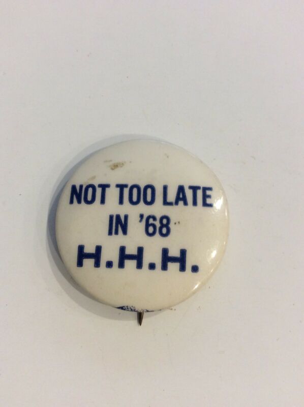 Humphrey HHH President POLITICAL Pin BUTTON Pinback BADGE 1 1/4 Inch ...