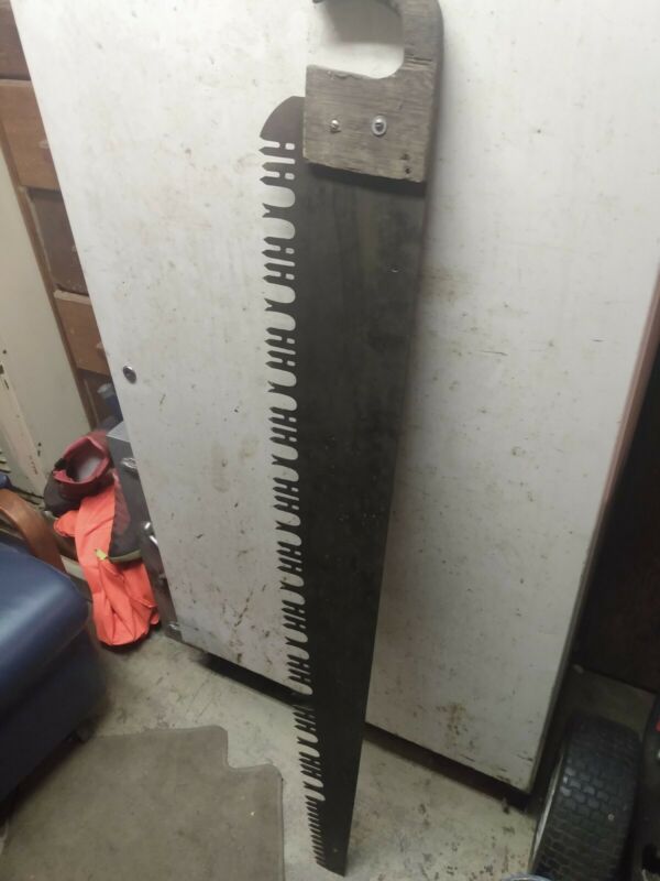 VINTAGE VERY VERY OLD Rustic Hand TREE SAW 26" 6pt Blade ORIGINAL ...