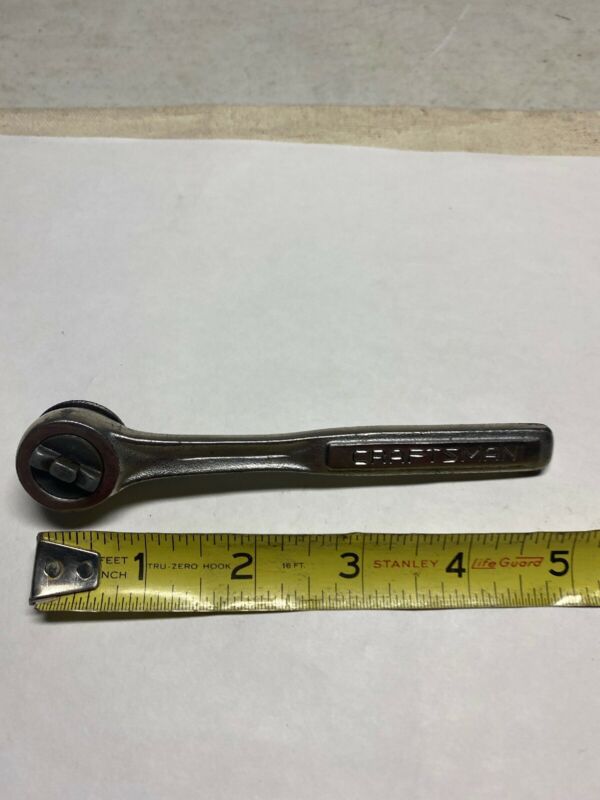 NICE VINTAGE "CRAFTSMAN USA -V- 43178" THUMB WHEEL SOCKET RATCHET -1/4 ...