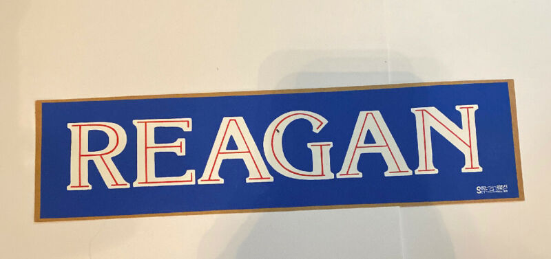 Ronald Reagan Bumper Sticker -- Antique Price Guide Details Page