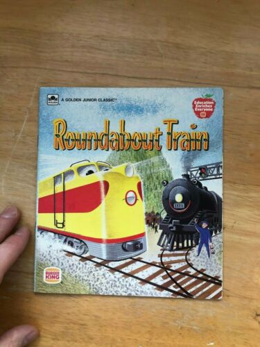 VINTAGE 1958 WHITMAN CHILDREN''S BOOK ROUNDABOUT TRAIN BETTY WRIGHT ...