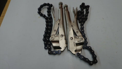 THE ORIGINAL LOCKING IRWIN VISE GRIP PLIERS 20R CHAIN WRENCH -- Antique ...