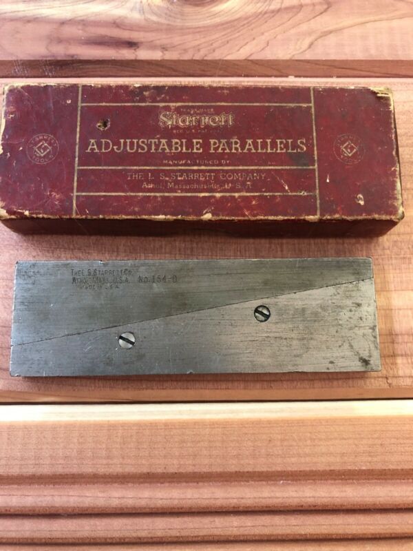 Vintage L.S. Starrett No. 154D Machinists Adjustable Parallel in ...