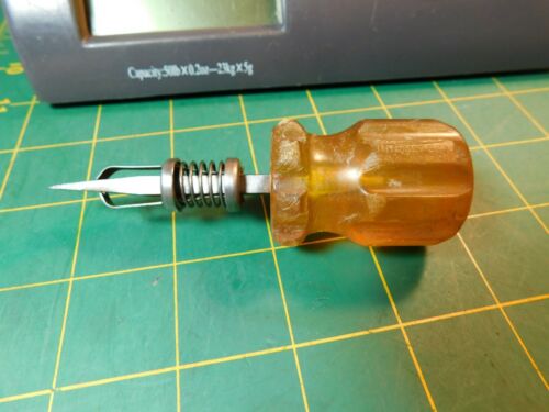 4" Vintage Spring Loaded Self Holding Auto Grip 3/16" Flat Slot ...