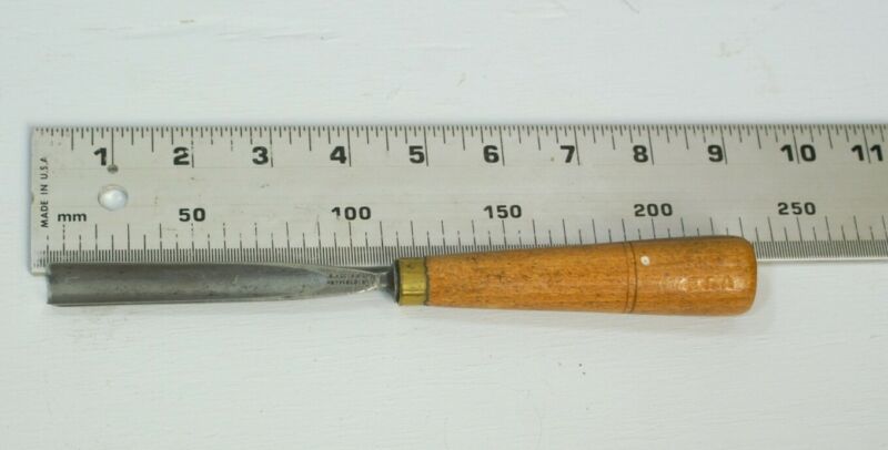 ANTQ JB ADDIS & SONS Sheffield London 1/2" Gouge Edge WOOD CARVING ...