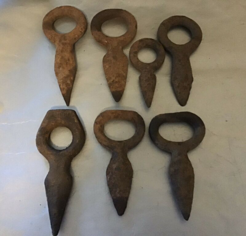 7 Vintage Log Dogs, Boom Dogs , Old Logger Tool -- Antique Price Guide ...