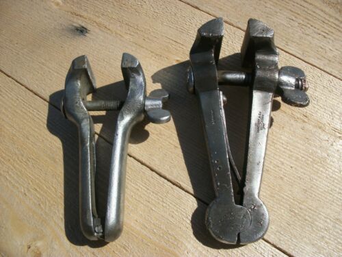Pair Vintage Hilger & Sons Hand Vise Antique USA Hand Tool Vom Cleff Co ...