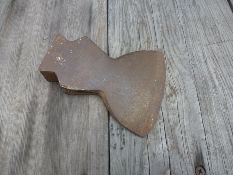 Vintage Antique Broad Axe Style Hewing Hatchet Head, Sharp Curved Blade ...