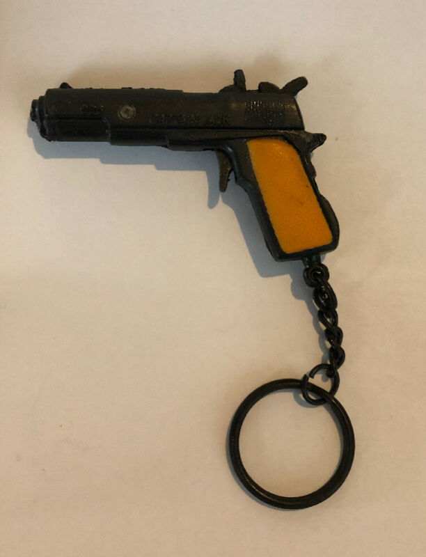 VINTAGE CAPTAIN JACK WORKING CAP GUN REVOLVER KEY CHAIN SKU111131P ...