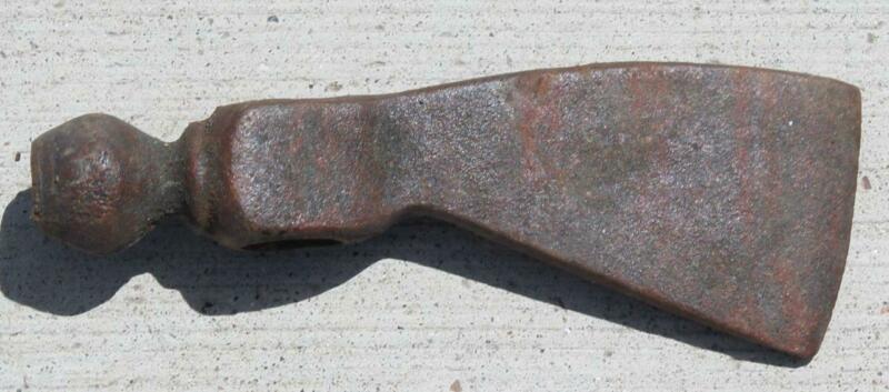 CAST IRON PEACE PIPE TOMAHAWK TRADE AX AXE HEAD HATCHET -- Antique ...