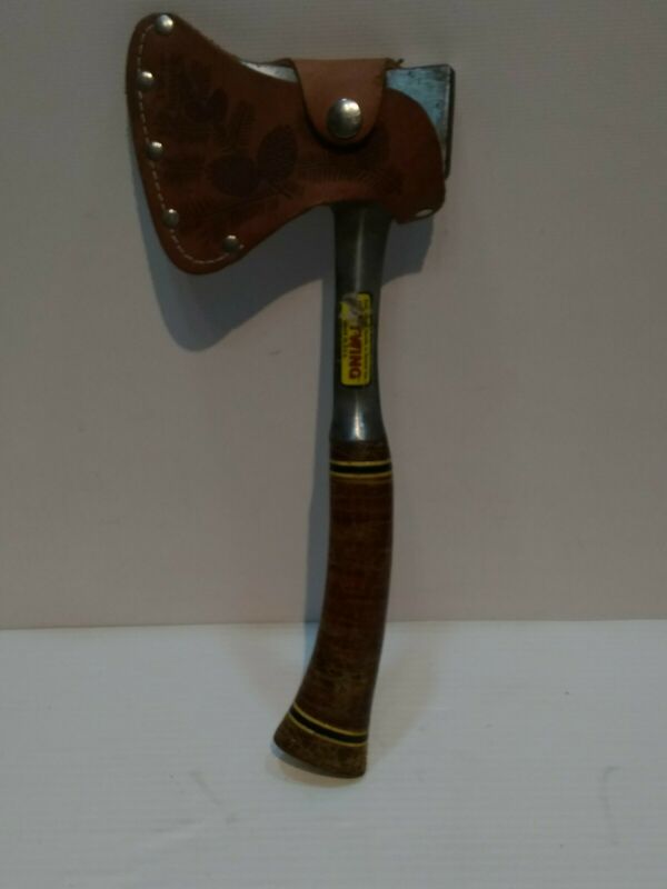 Vintage Estwing Axe/Hatchet with Original Leather Sheath -- Antique ...