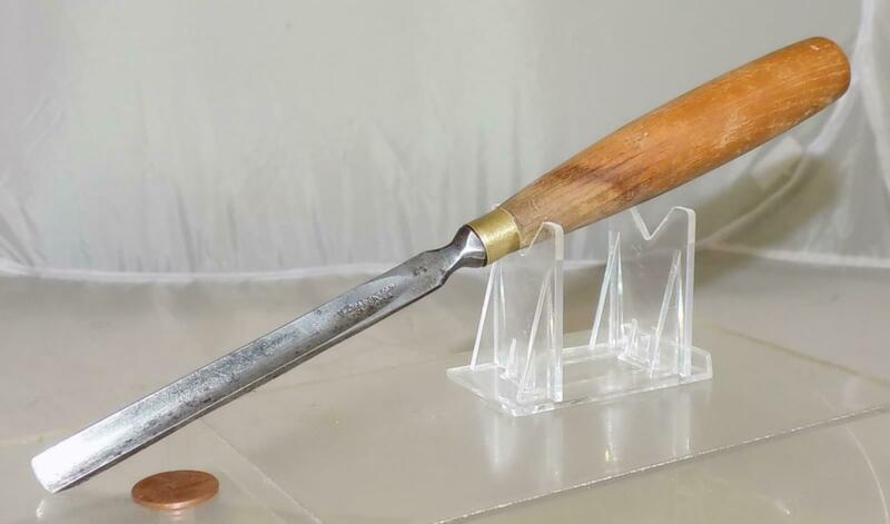 Antique Sheffield Steel Wood Carving Gouge Chisel #6 Sweep 3/8" Cut 10 ...