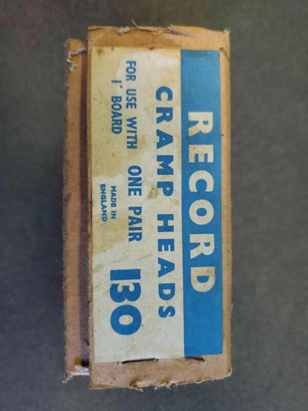 Vintage Record M130 Cramp CLAMP HEADS made in England New in box wood clamp -- Antique Price ...
