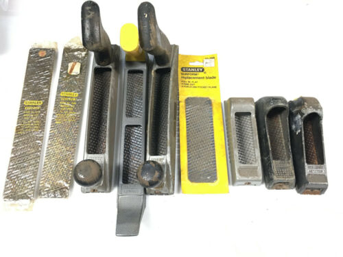 LOT Of STANLEY SURFORM RASP HAND PLANES with EXTRA NEW BLADES ...
