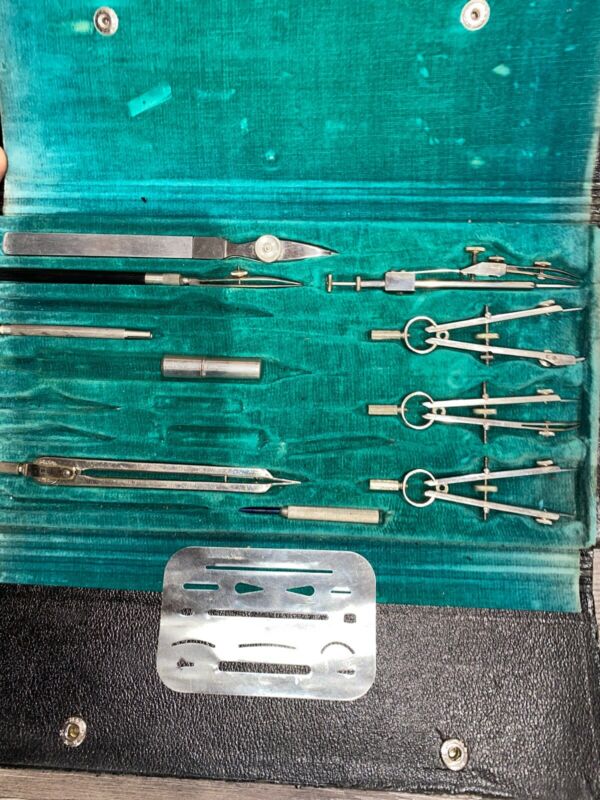 Vintage Tool Set Green Suede -- Antique Price Guide Details Page