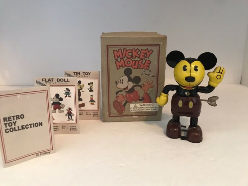 Schylling Disney Wind Up Mickey Mouse 60060 Retro Tin Toy In Original Box Antique Price