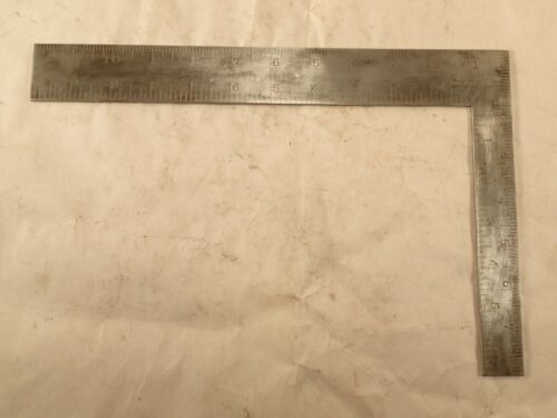 Vintage FULTON Carpenter''s Steel Framing Square, 8" x 12" (like ...