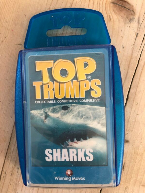 Top Trumps: Sharks 2003 version. Still in cellophane wrapping ...