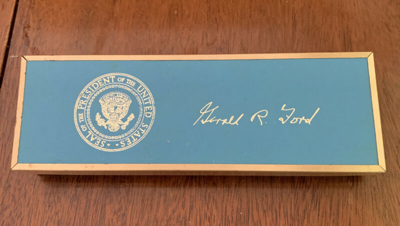 1970''s President Gerald Ford White House Pen BOX -- Antique Price ...