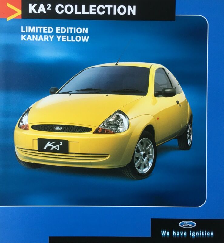 Ford Ka Kanary Yellow Limited Edition Sales Brochure -- Antique Price ...