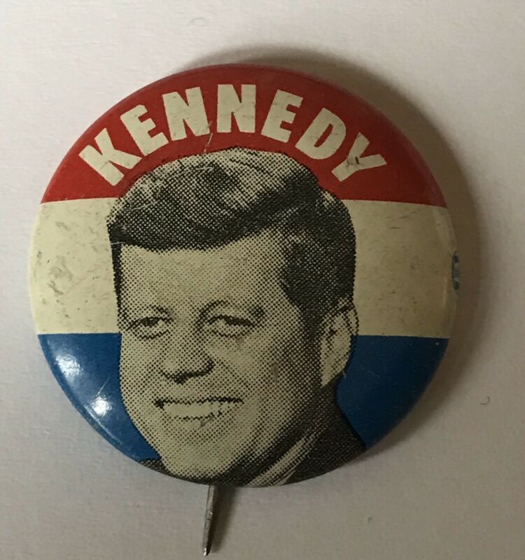 Original John F. Kennedy JFK 1960 campaign pin button political ...