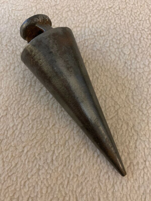 7 oz Cast Iron Cone Shaped Plumb Bob Vintage Tool Antique -- Antique ...