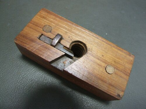 Wooden screw box 9/16" thread cutter vintage old tool -- Antique Price ...
