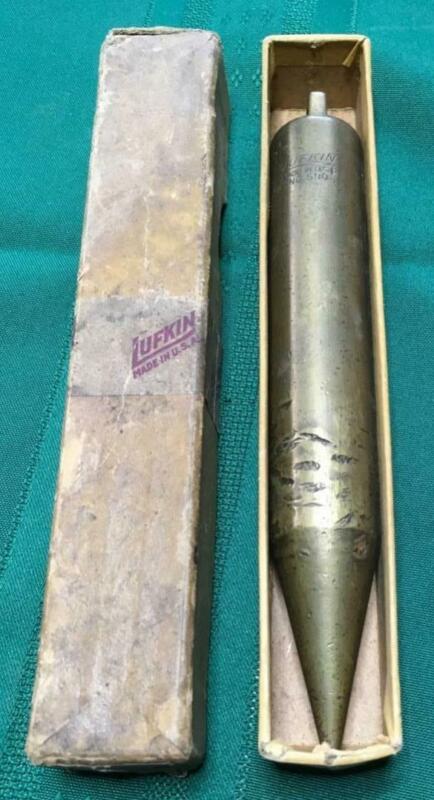 Vintage Lufkin 590 Brass Plumb Bob In The Original Box Antique Price Guide Details Page