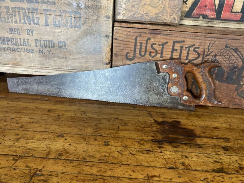 A89 Rare Antique E.C. Atkins Marked Saw -- Antique Price Guide Details Page