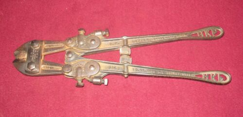 VINTAGE 14" H.K.P. No. 14 BOLT CUTTERS PAT. JAN. 1909 -- Antique Price ...