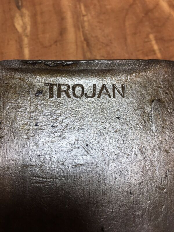 VINTAGE TROJAN SINGLE BIT AXE HEAD COLLECTOR AXE FINE #M38 -- Antique ...