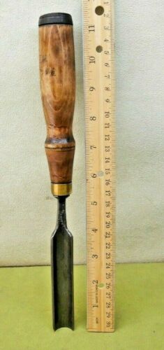 Old carving tools Vintage 3/4" D. R. BARTON No. 8 sweep straight ...