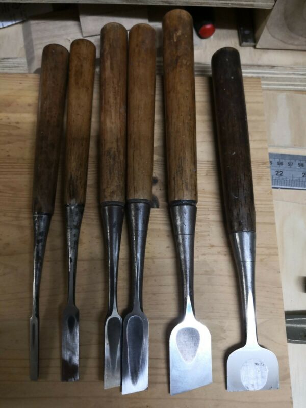 Japanese Paring chisel Set Tsuki Nomi -- Antique Price Guide Details Page