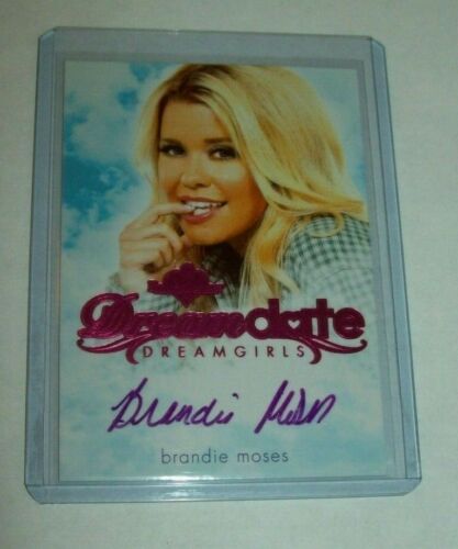 2016 DG DD Brandie Moses Pink Foil Autographed Bench Warmer Card ...