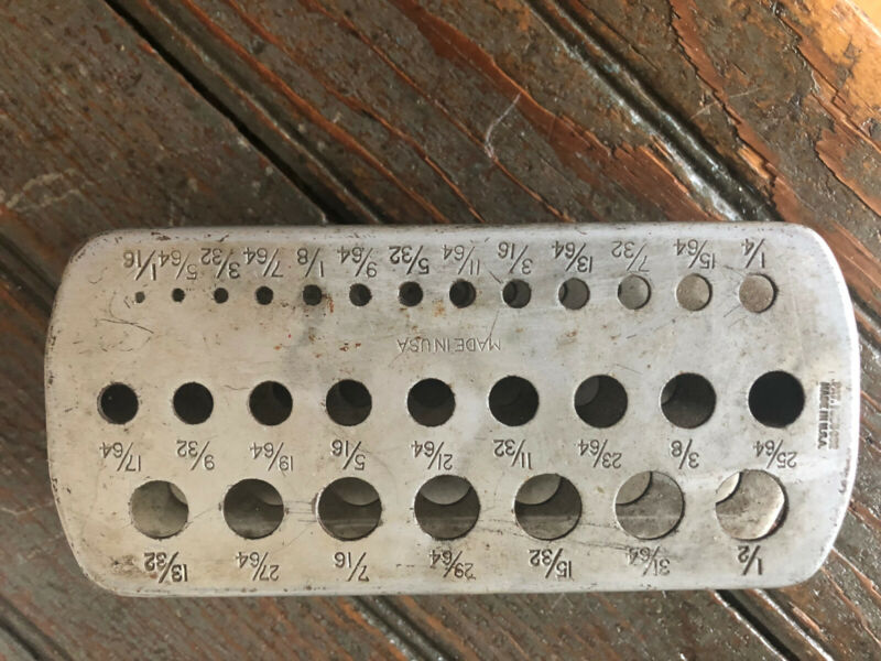 Vintage Drill Bit Index Stand Holder Great Lakes Pressed Steel USA Bit ...