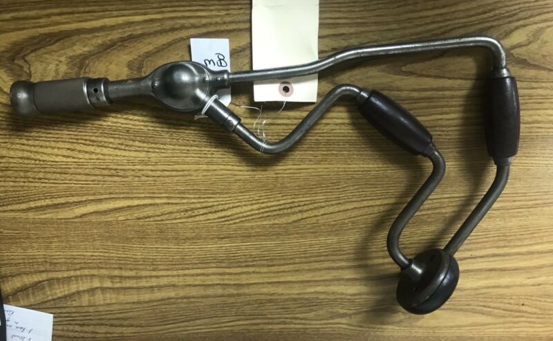 Vintage John S. Fray #80 Corner Brace Hand Drill Auger Bridgeport Conn ...